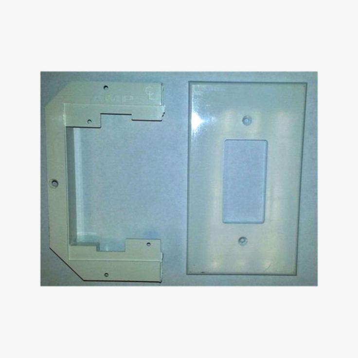 SINGLE GANG CONVERSION BRACKET WITH FACEPLATE – Allows standard size ...